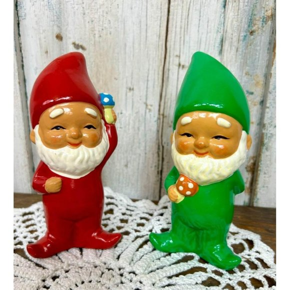 Holiday | Vintage Christmas Elves Adorable Holiday Decor Elf Pixies ...